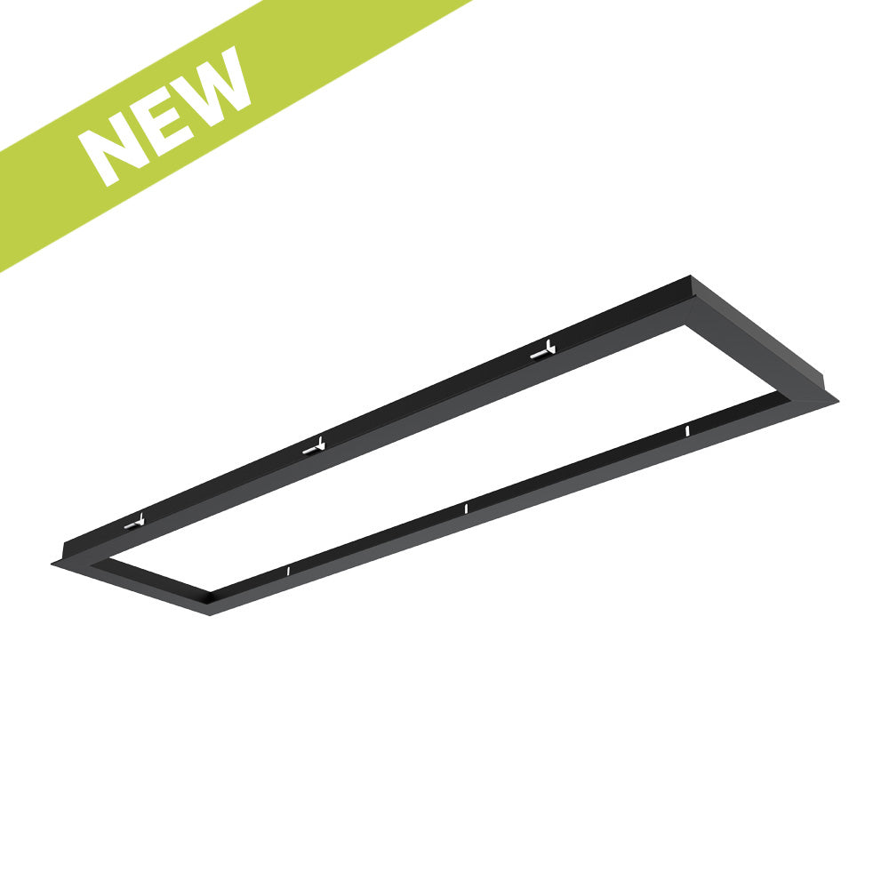 Proline Panel 12x3 Recessed Mount Kit - Black | The Lighting Shop NZ