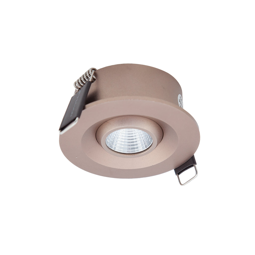 LED Recessed Round Eyeball 3W 350mA CC 3K-Bronze | The Lighting Shop NZ