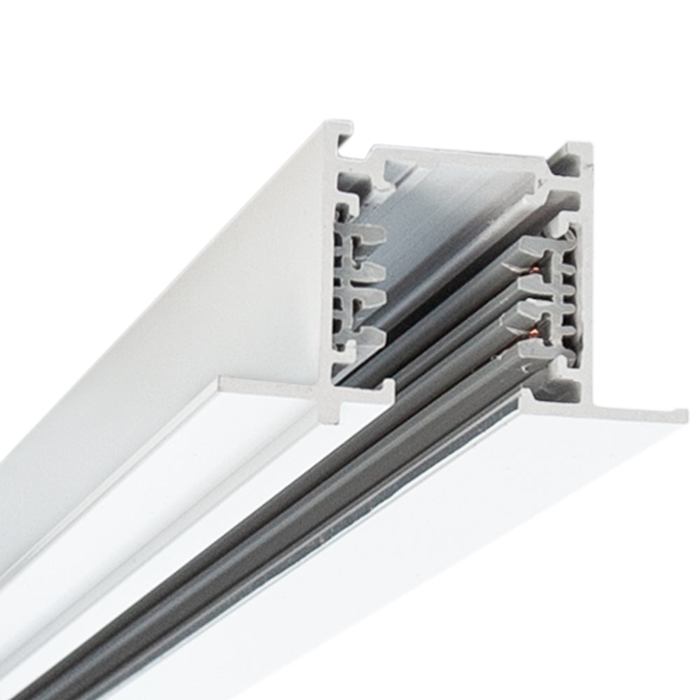 Track 3 Circuit 2M White Recessed | The Lighting Shop NZ