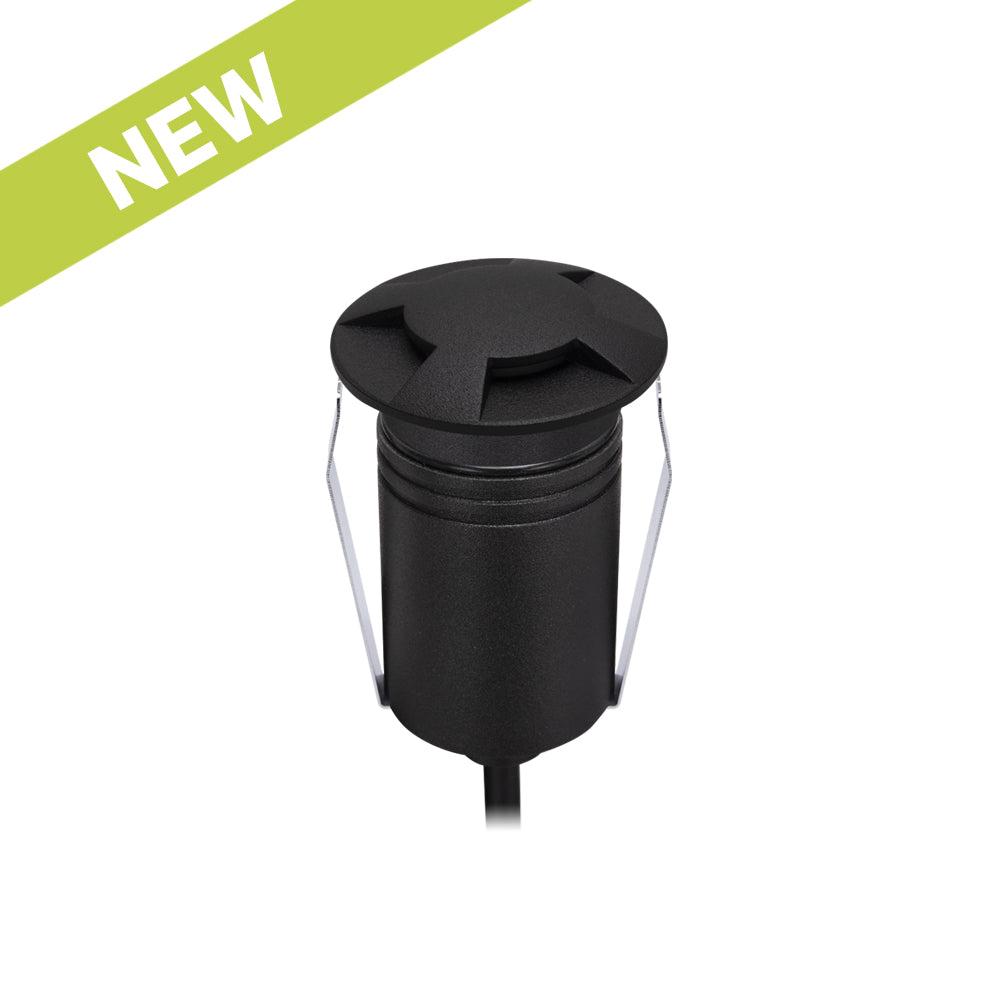 BLACK EXTERIOR RECESSED 4-WAY (Non-dimmable) | The Lighting Shop NZ