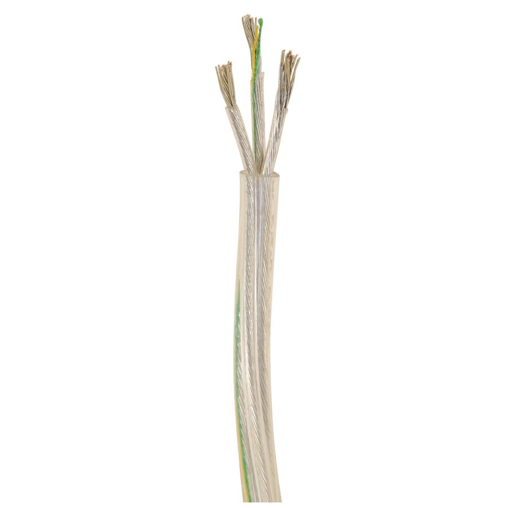 230V 3 Core Clear Cable 0.75mm² | The Lighting Shop NZ