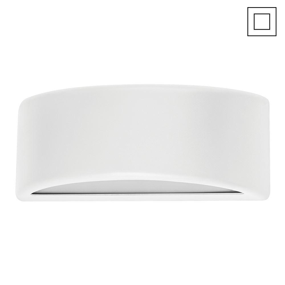 230V Exterior LED Wall Light / Bulkhead - C/ "Lku" (White) 3000K Warm ...