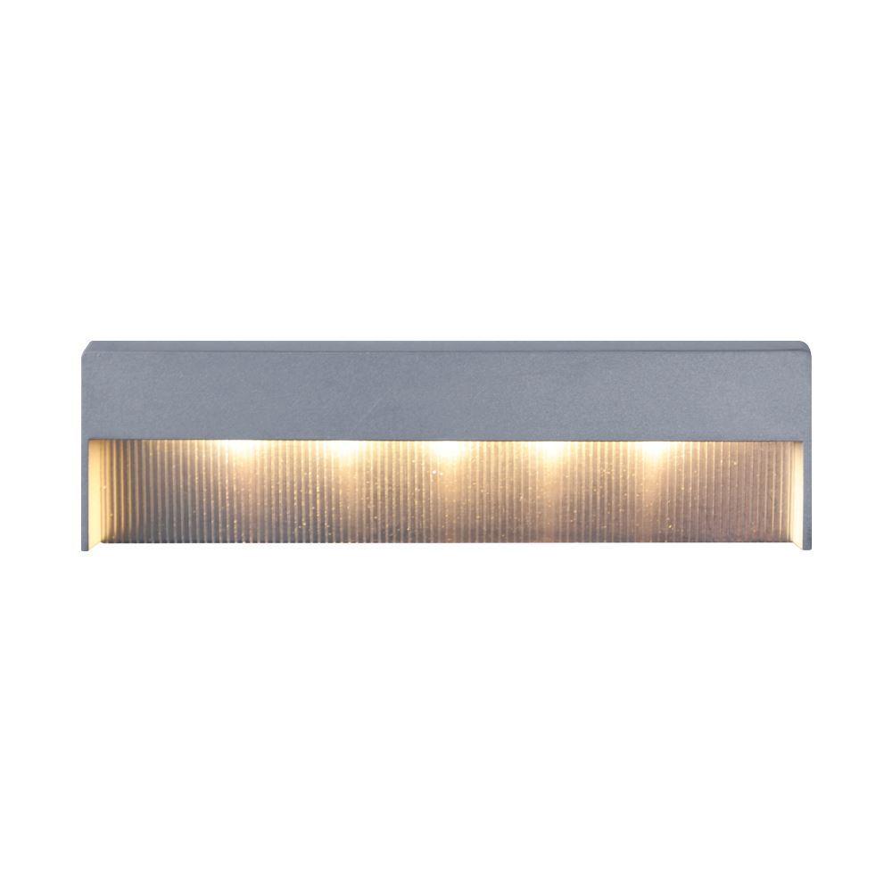 230V Exterior Lm6 Aluminium LED Step / Pathway Wall Light IP54 201W ...