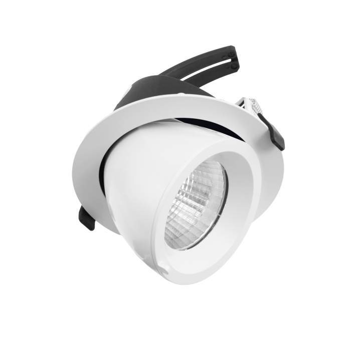 25W 45A Tilt 355A Rotate 3000K Warm White, Cutout: 150mm - WHITE | The ...