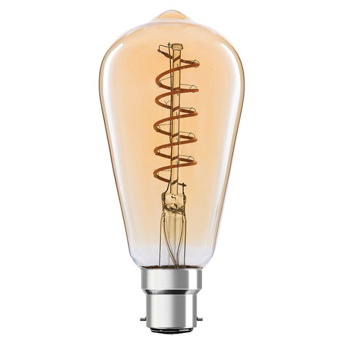 LED Decorative Filament Spiral Lamp | E22 230V 4W 1800K Globe | The ...