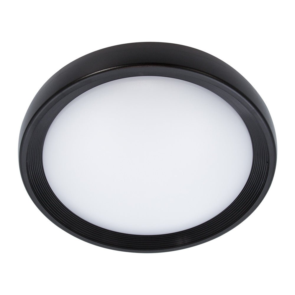 18W EXTERIOR CEILING BUTTON-BLACK | The Lighting Shop NZ