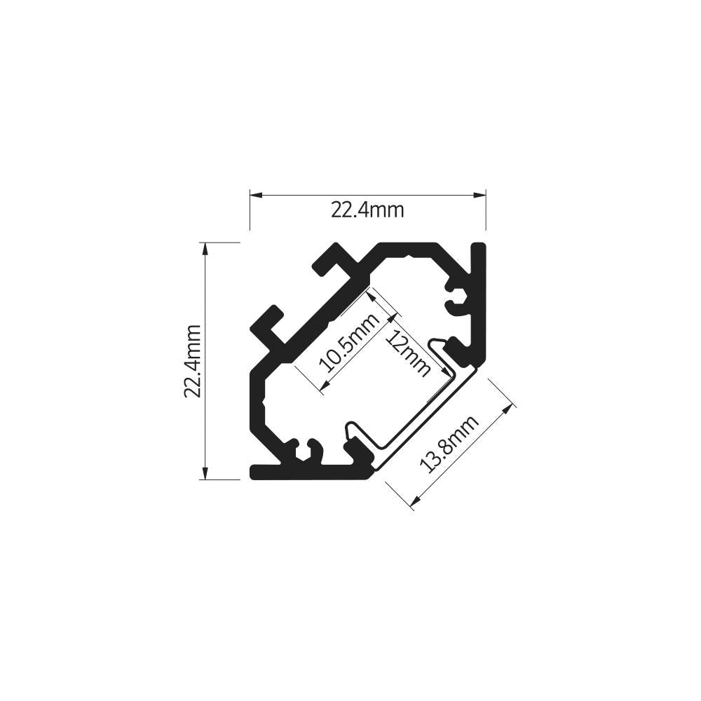(Aluminium profile) CORNER MOUNT MULTI-PURPOSE SURFACE MOUNT KIT | The ...